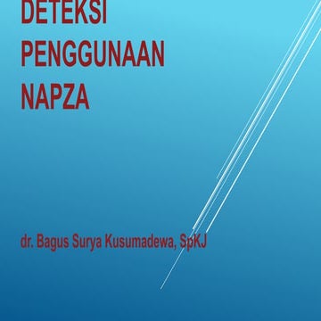 DETEKSI PENGGUNA NAPZA untuk masyarakat umum | PPT