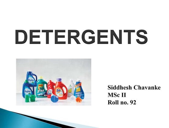 Detergents | PDF | Candle and Soap Making | Arts and Crafts