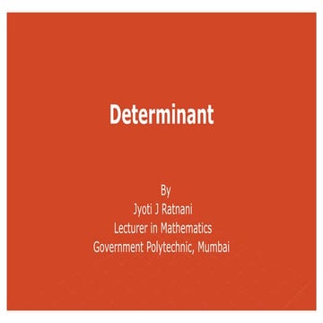 Determinant | PPTX