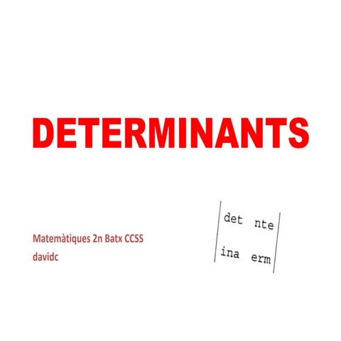 Determinants | PPT