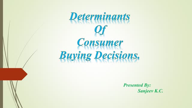 Determinants of consumer buying decisions. | PPT Determinants of consumer buying decisions. | PPT
