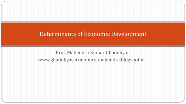 03 common characteristics of developing countries | PPTX