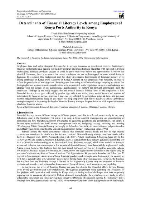 Financial Literacy | PPTX | Consumer Banking | Personal Finance