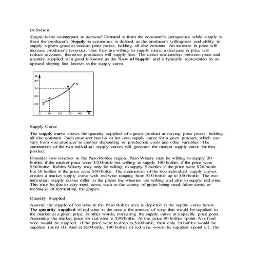 Determinants of supply | DOCX