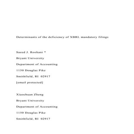 Determinants of the deficiency of XBRL mandatory filin.docx
