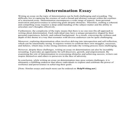 Determination Essay.pdf