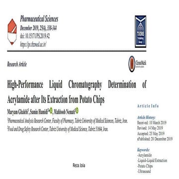 determination of Acrylamide.pptx