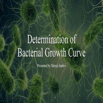 Bacterial growth measurement | PPTX