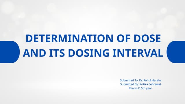 CONCEPT OF LOADING AND MAINTAINANCE DOSE.pptx