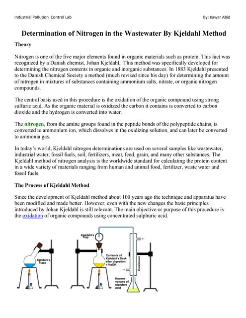 Phenate method of ammonia | DOCX