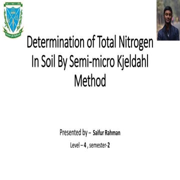 Determination of available nitrogen. | PDF