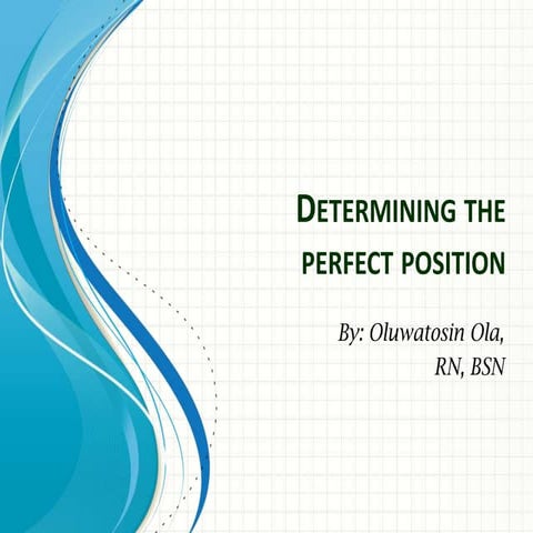 Determining your perfect position | PPTX