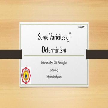 Determinism octavianus | PPT