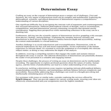 Determinism Essay.pdf