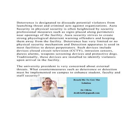 Deterrence is designated to dissuade potential violators from la.docx