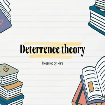 Deterrence Theory for Social Work and Social Deviation | PDF