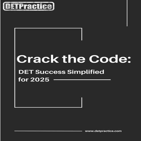 Duolingo English Test 2025 Guide: DET Success Simplified | PDF