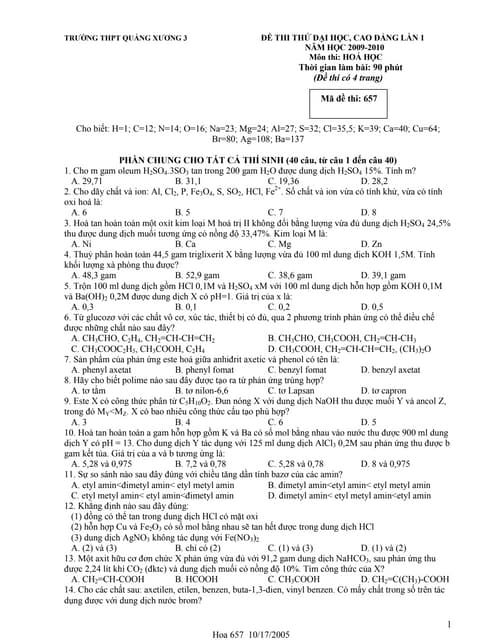 Bài tập tự luyện: Lý thuyết Alcohol | DOCX