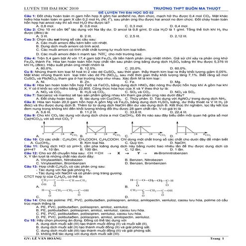 De thi dai hoc mon hoa (6) | PDF