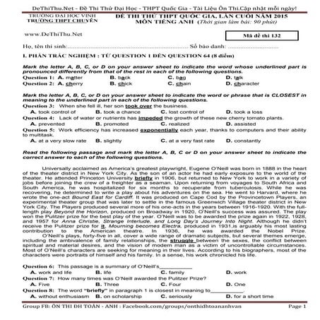 [De thithu.net]tienganhchuyendhvinhlan4 | PDF