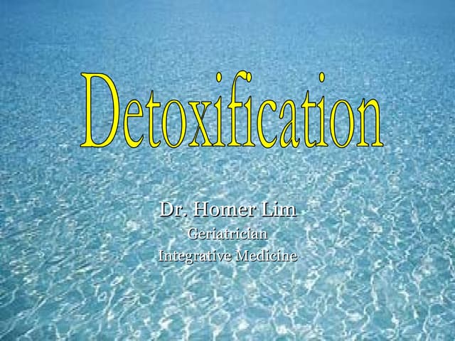 DETOXIFICATION | PPTX