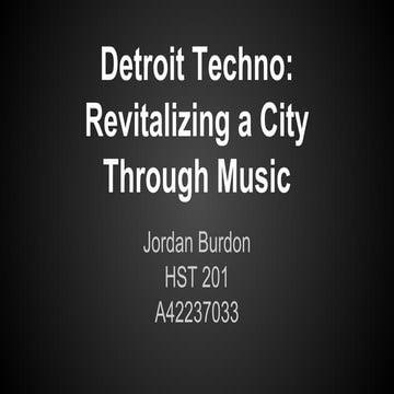 Detroit techno, Techno | PDF