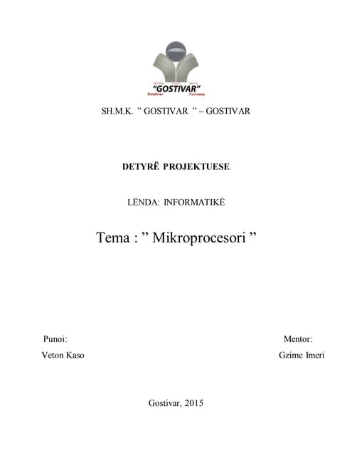 Kompjuteri, Historiku i tij dhe pjeset harduerike te tij ( CPU ...