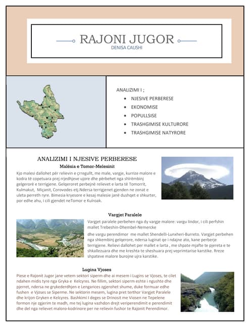 Rajoni perendimor i Shqiperise | DOCX