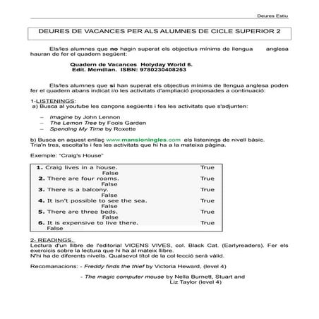 Deures estiu 1 | DOC