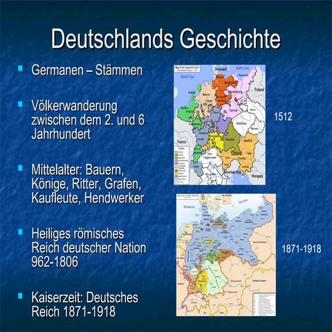 Die Geschichte Deutschlands bis 1945 | PPT