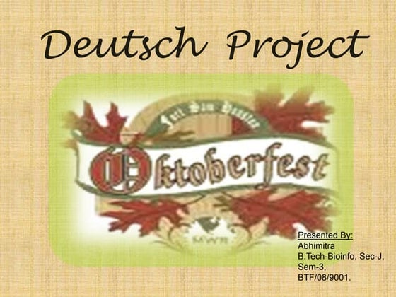 Oktoberfest | PPT | National & Civic Holidays | Holidays