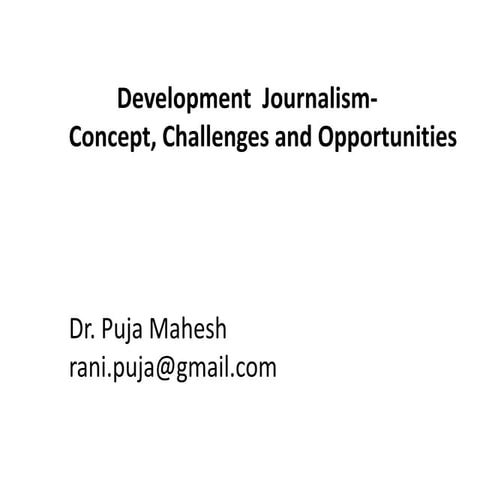 Dev. journalism | PPTX
