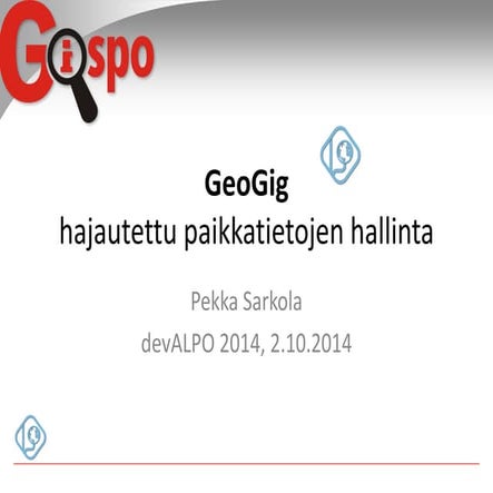 devALPO 2014 - Geogig | PDF