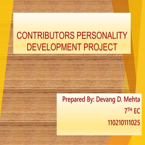 Devang | PPT
