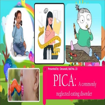 Pica in pediatrics, medicine and surgery | PPTX