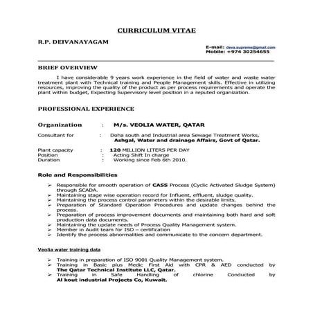 Deva Resume | PDF