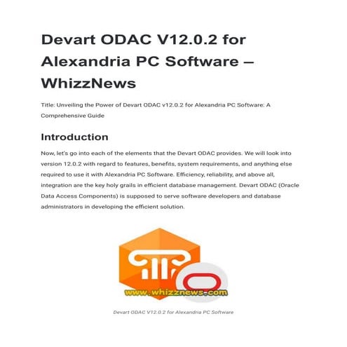 Devart ODAC V12.0.2 for Alexandria PC Software – WhizzNews.pdf