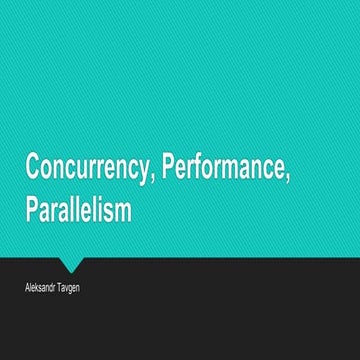 Concurrency Performance Parallelism Ppt 6808