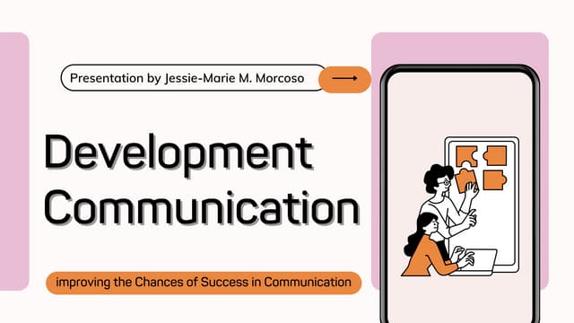 Development Support Communication | PDF