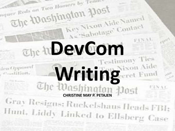 Devcom-Journalism | PPT