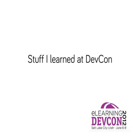 Devcon 2012 | PDF | Augmented Reality | Technology & Computing