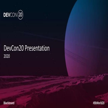 DevCon 2020 Presentation - RPA for automating LMS | PPTX