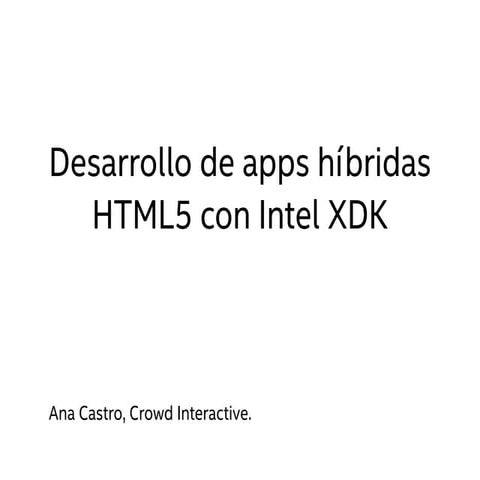 Introducción al desarrollo de aplicaciones para dispositivos móviles | PDF