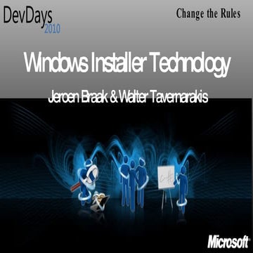 Dev Days Windows Installer Technology Final | PPS | Computing ...