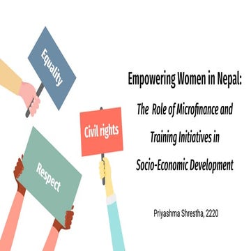 To understand women empowerment through microfinance | PDF
