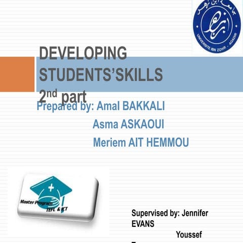 Developing students' skills part 2 | PPT