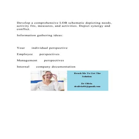Develop a comprehensive LOB schematic depicting needs, activity | PDF