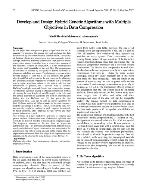 Develop And Design Hybrid Genetic Algorithms With Multiple Objectives