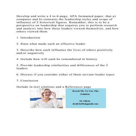 Develop and write a 4 to 6-page, APA formatted paper, that a) compar.docx