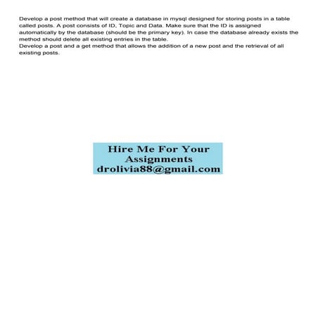 Develop a post method that will create a database in mysql d.pdf